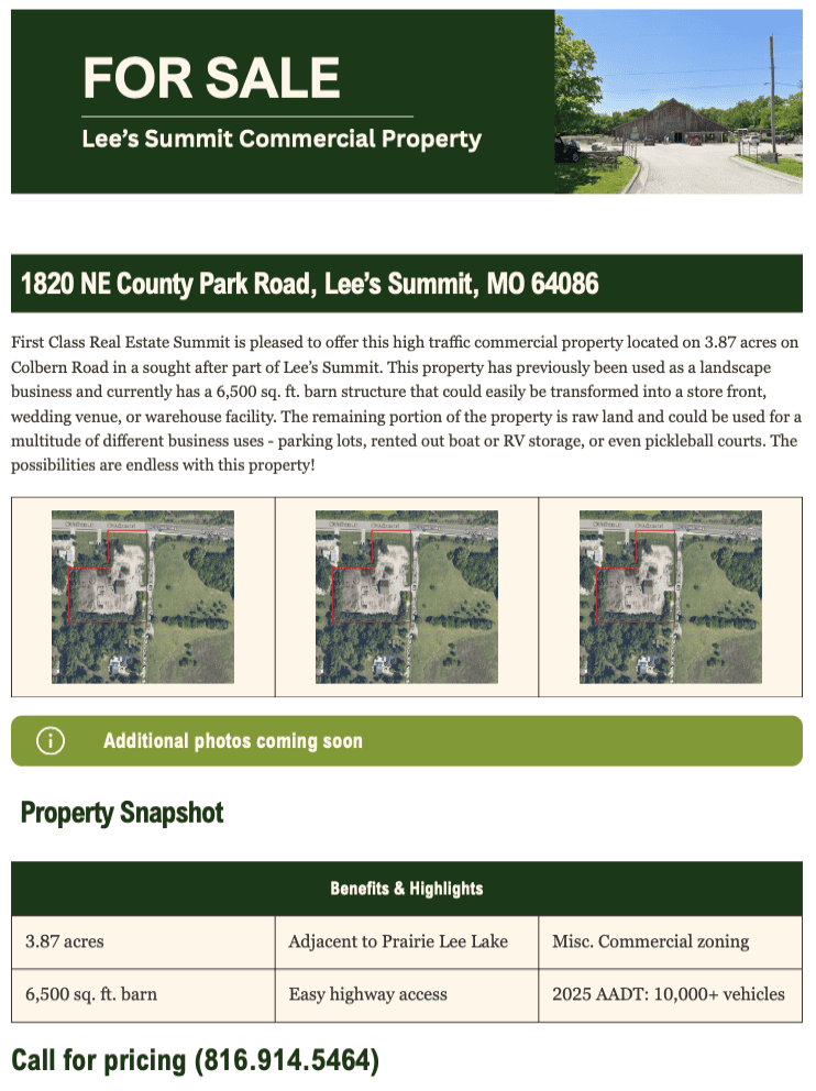 Lee's Summit, MO Huge Nursery Business Retirement Auction - BB Realty ...